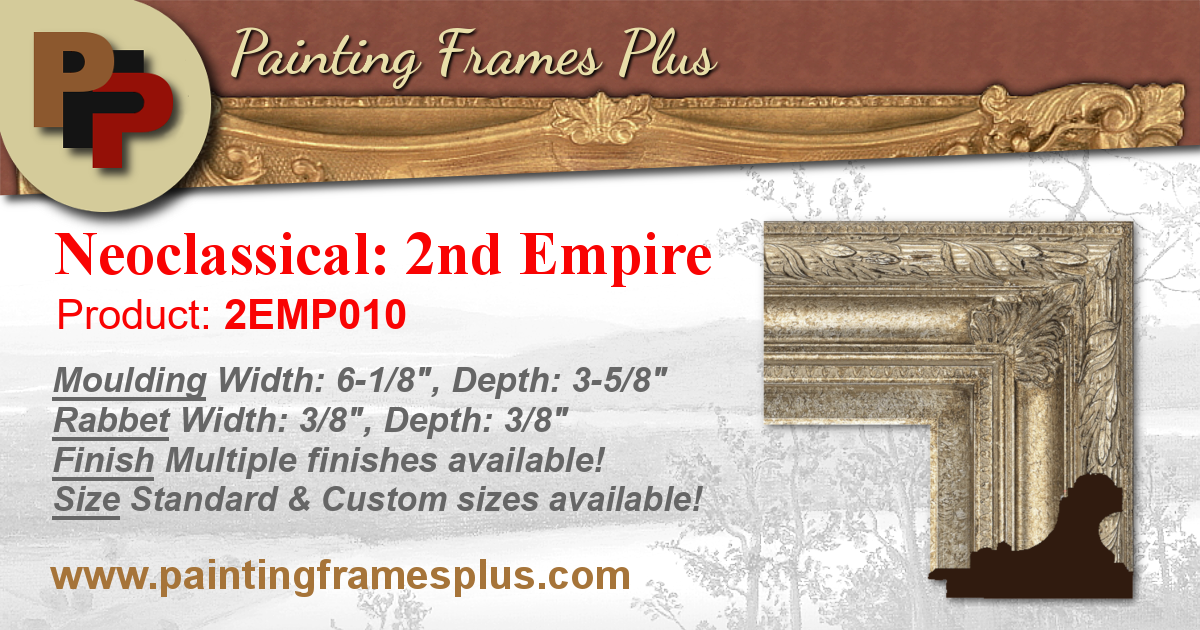 Neoclassical: 2nd Empire Style, Plain Cove, Acanthus Corners, Frame 2EMP010
